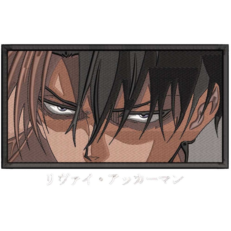 LEVI ACKERMAN Anime Embroidery Design 4 Sizes