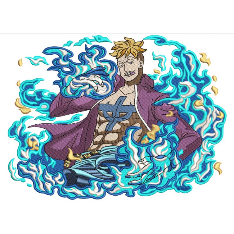 MARCO ONE PIECE Embroidery Design 4 Sizes