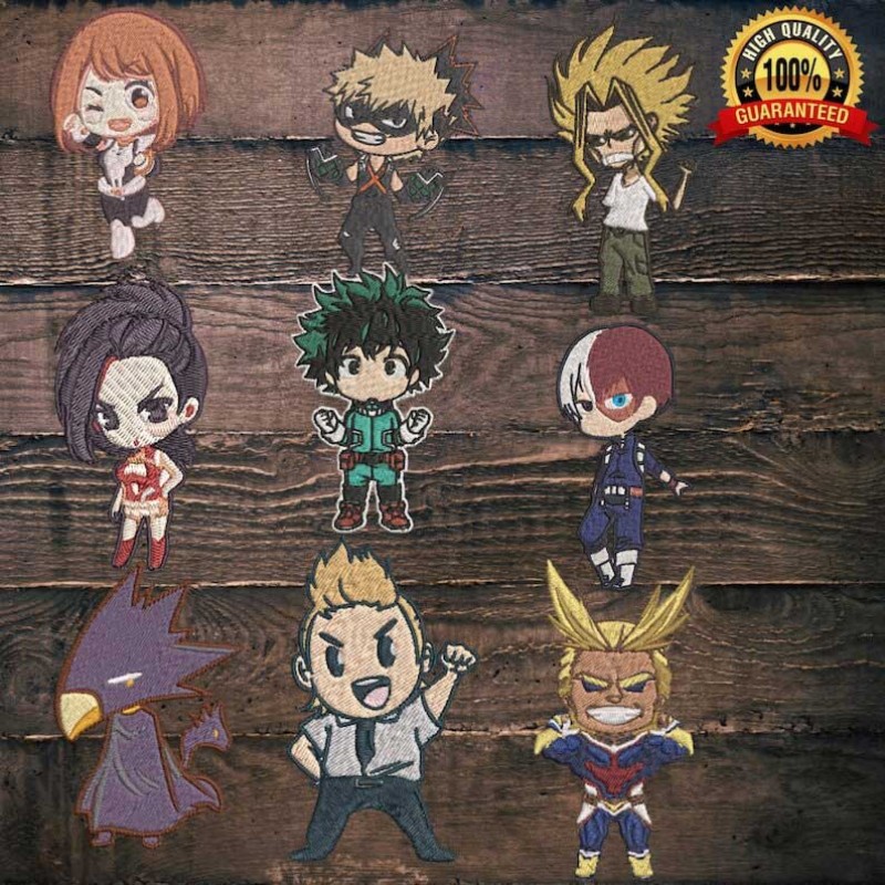 Anime Embroidery Caricature Designs Pack