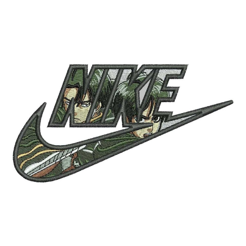swoosh AOT Embroidery Design 5 Sizes