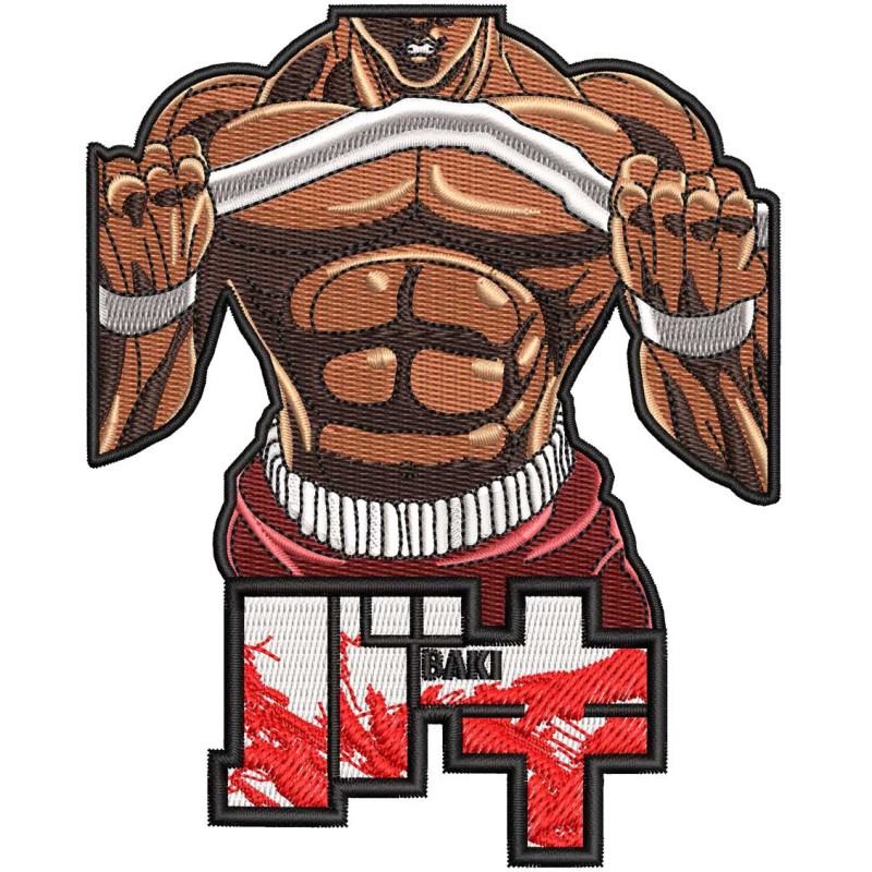 BAKI Strong Embroidery Design 4 Sizes