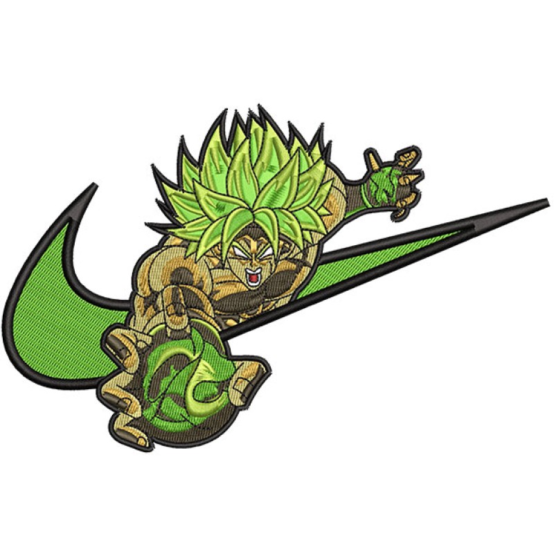 Broly Legendary Super Saiyan Embroidery Design 4 Sizes
