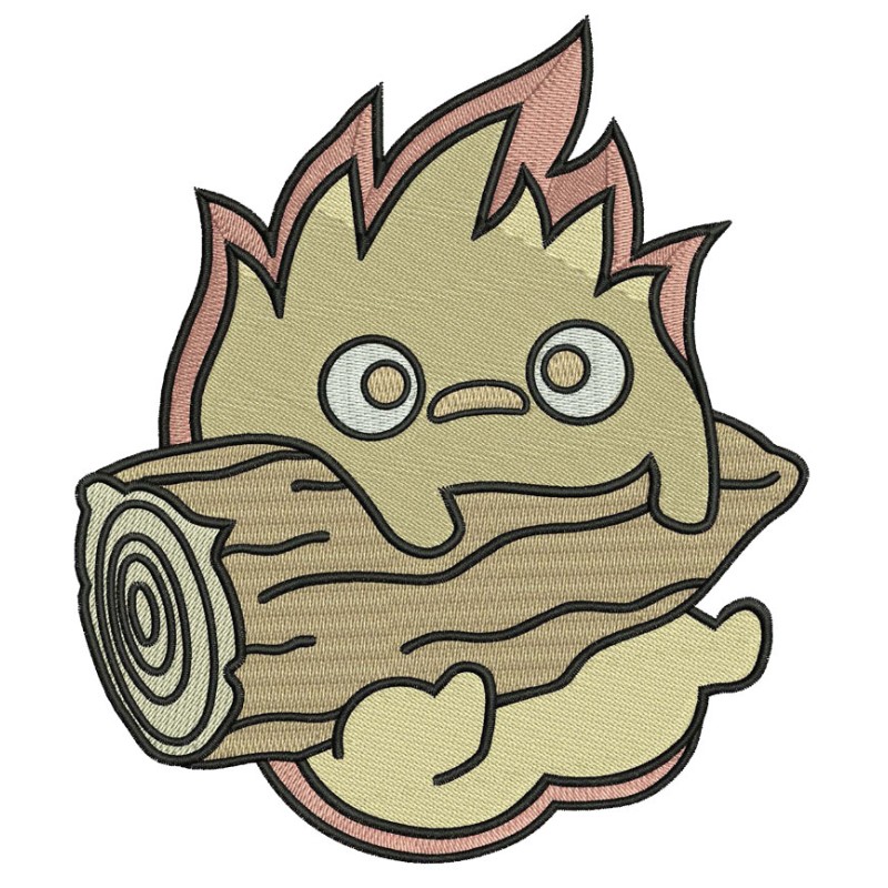 CALCIFER Embroidery Design 4 Sizes