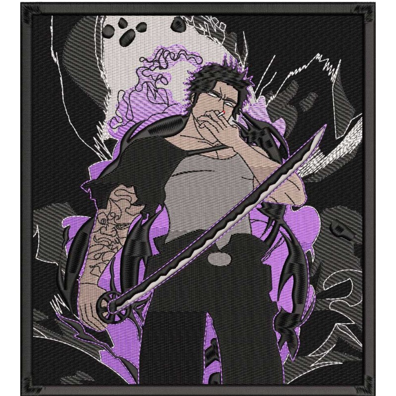 purple YAMI SUKEHIRO Embroidery Design 4 Sizes