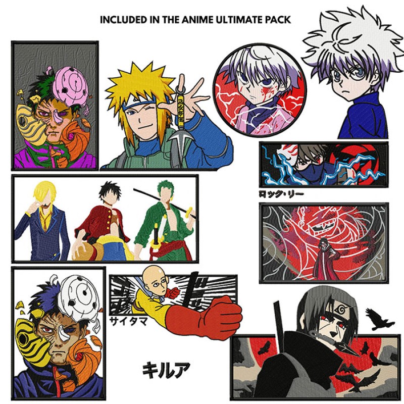 Anime Ultimate Pack Embroidery Designs Collection