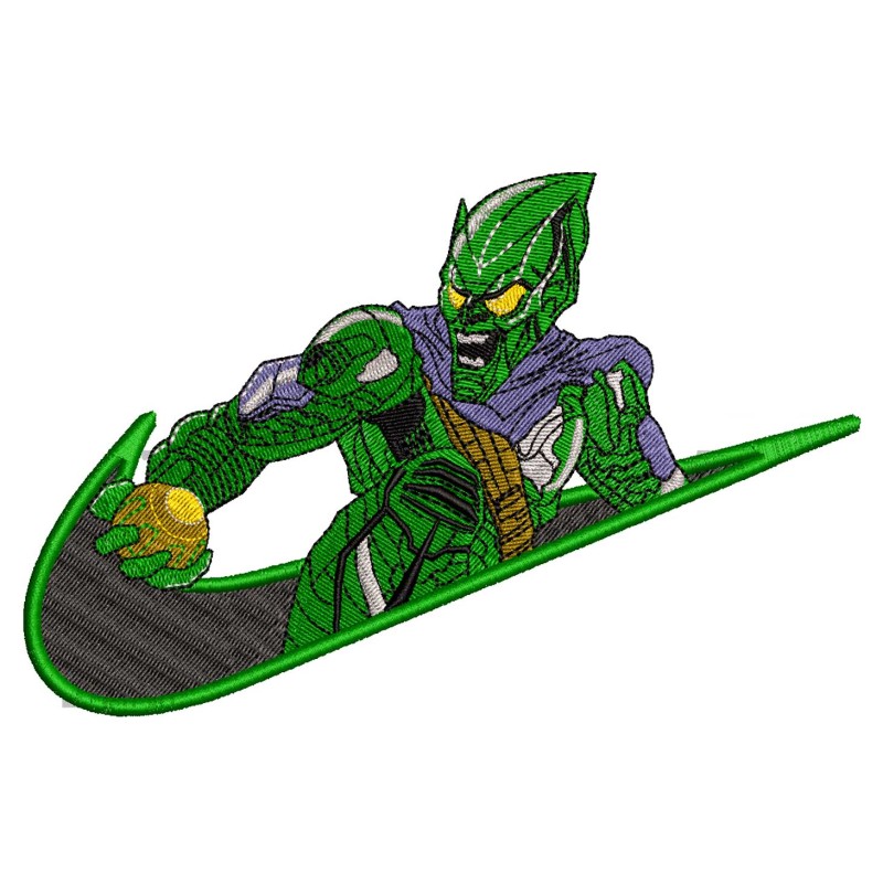 Swoosh x Green Goblin Embroidery Design 4 Sizes