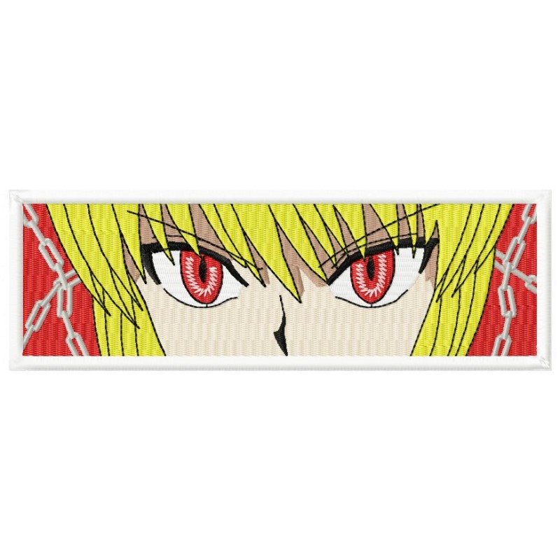 Kurapika Red Eyes Anime Girl Embroidery Design 3 Sizes