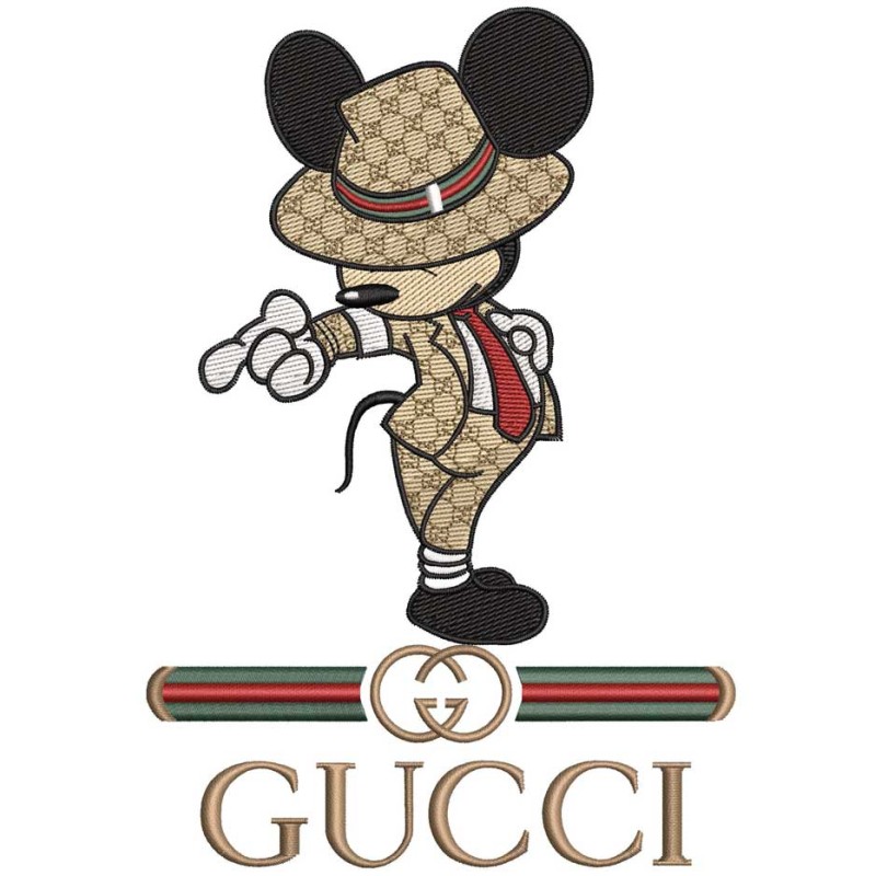 Mouse x Guci Embroidery Design Pack 4 Sizes