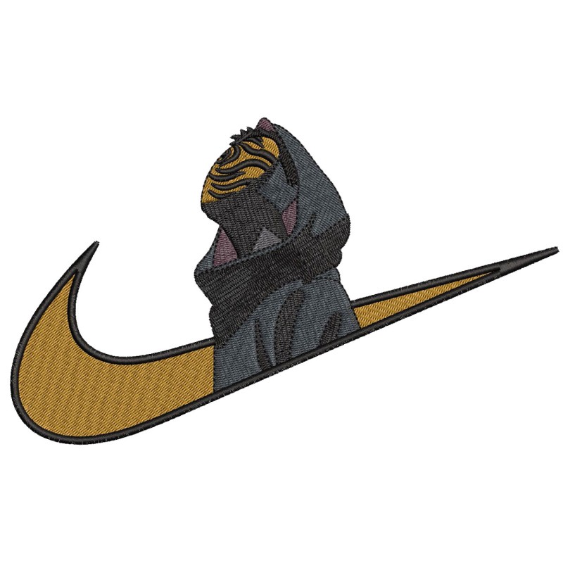 Obito Mask Swoosh Embroidery Design 5 Sizes