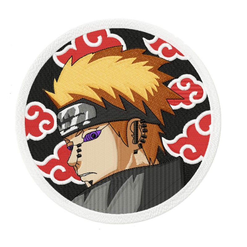 Pain Circle Embroidery Design 5 Sizes