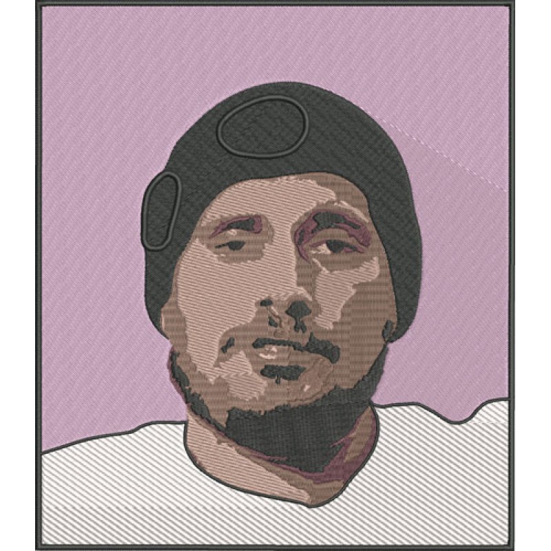Pasha Tehnik Russian Rapper Embroidery Design 3 Sizes