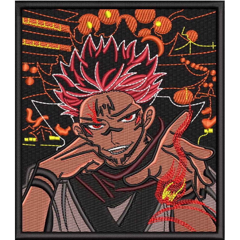 Sukuna Embroidery Design 4 Sizes