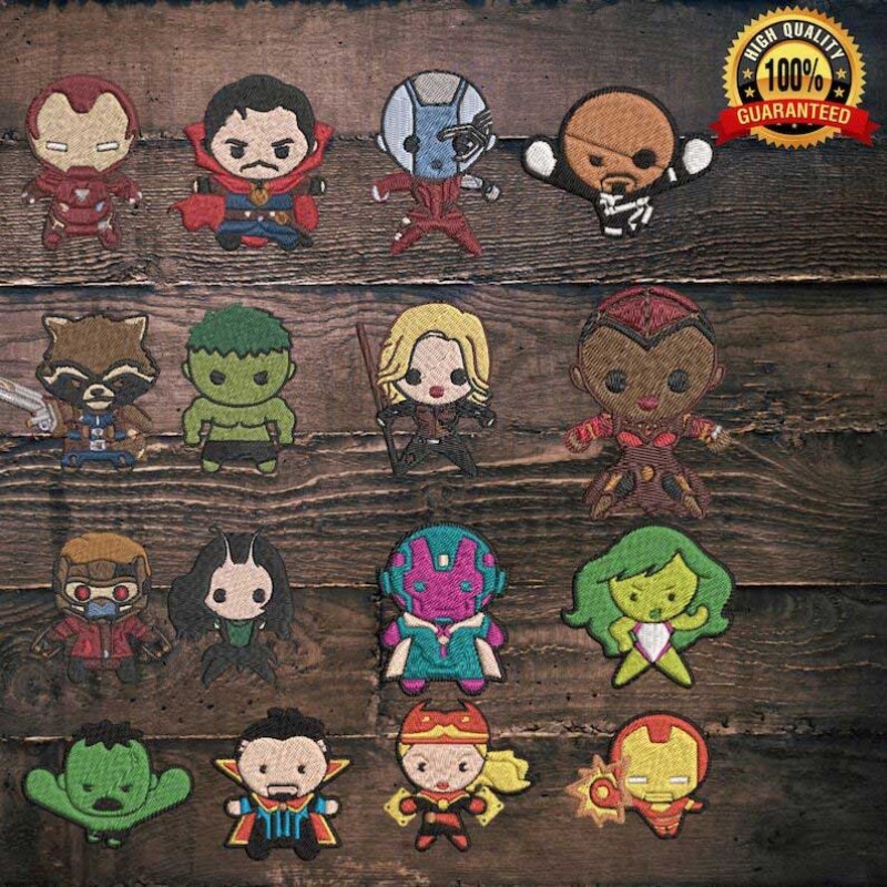 Comics Heroes Super Embroidery Designs Pack