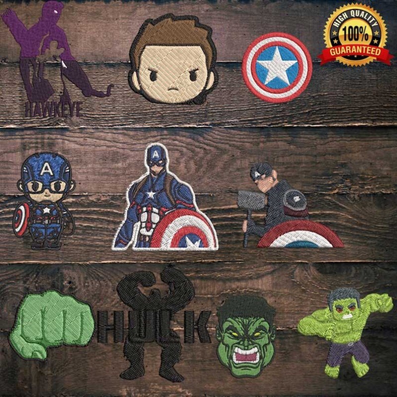 Comics Heroes Super Embroidery Designs Pack