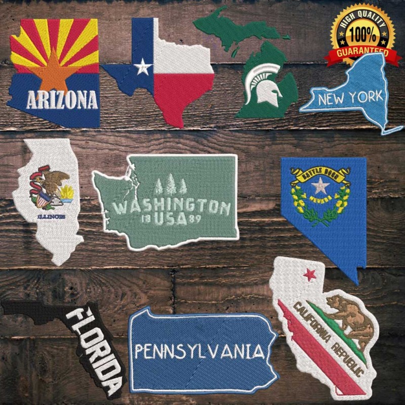 USA Embroidery Designs Pack